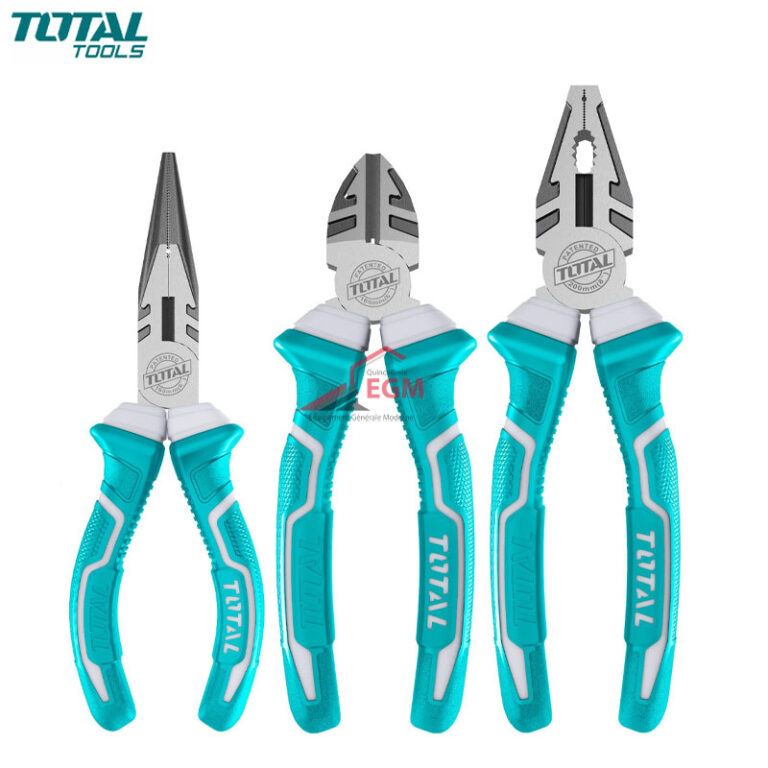 PACK DE 3 PINCE COUPANTE & UNIVERSELLE & BEC 1/2 ROND CR-V TOTAL | EGM