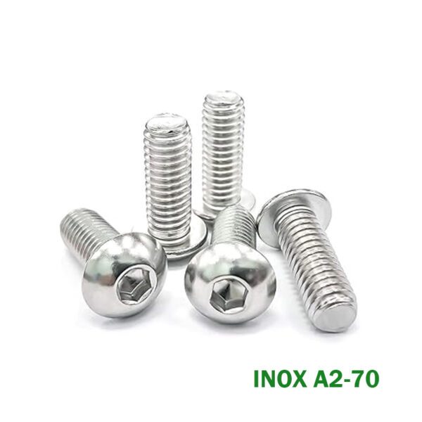 VIS TETE CHC BOMBE EN INOX A2-70 "304" DIN 7380 ( PACK DE 100 PCS ) | EGM