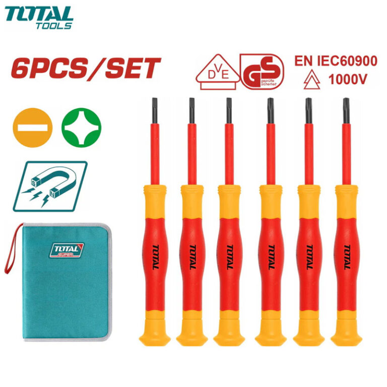 JEUX DE TOURNEVIS DE PRECISION VDE/GS FR & AM 6PCS ISOLE 1000V TOTAL | EGM