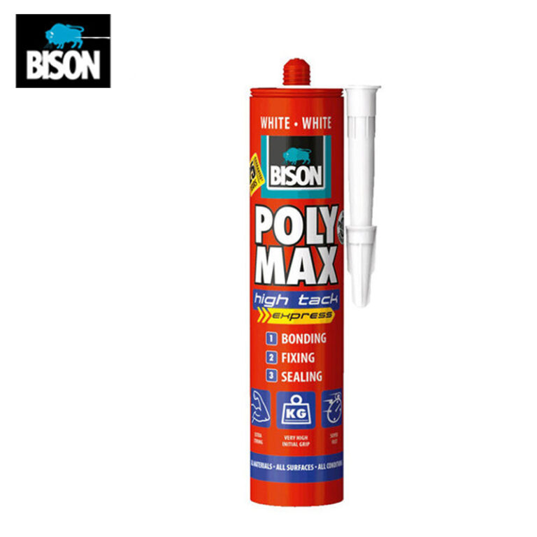 TUBE SILICONE POLYMAX HIGHTACK EXPRESS 425GR - BISON | EGM
